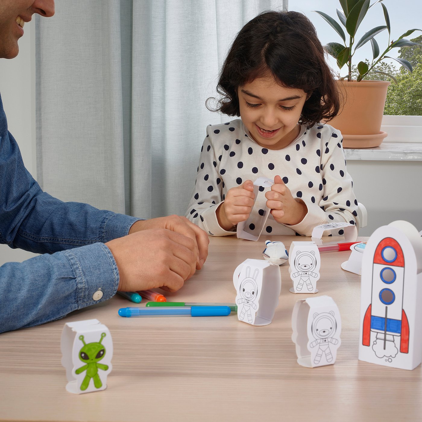 AFTONSPARV 15-piece cardboard template set space - IKEA