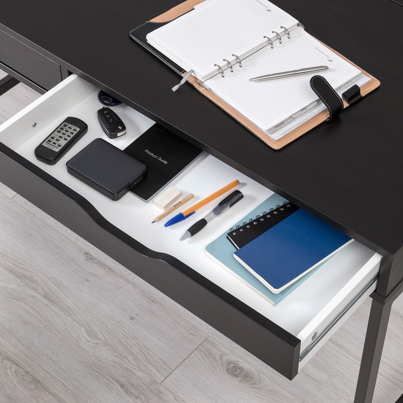 ALEX desk black-brown - IKEA