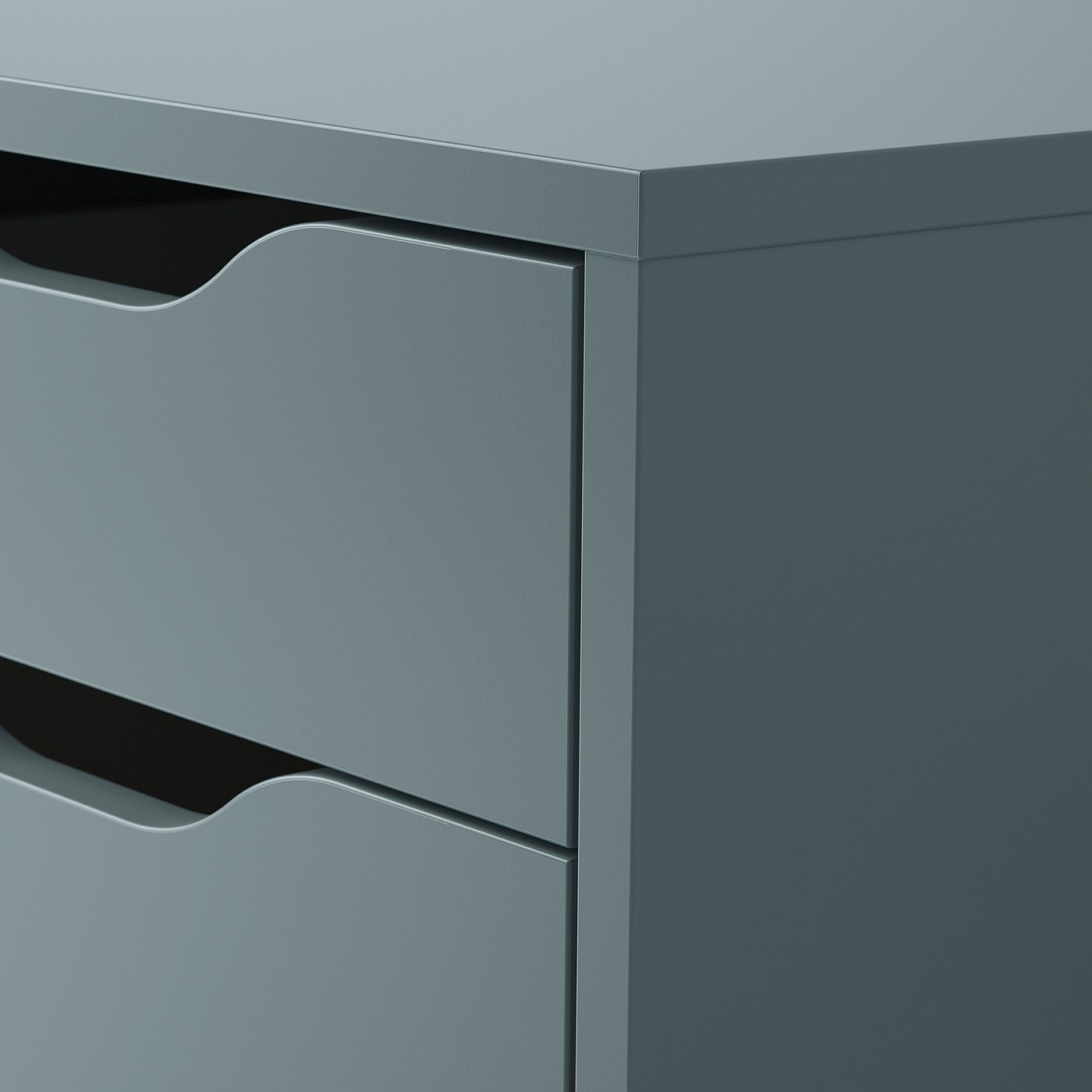 ALEX drawer unit on castors grey-turquoise/black - IKEA