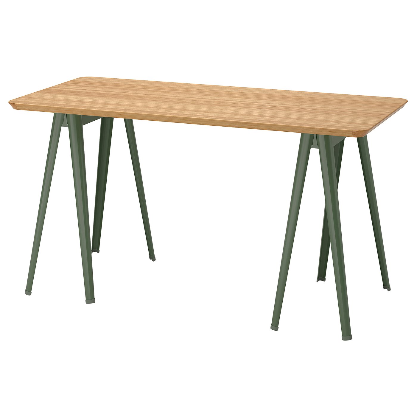 ANFALLARE / NÄRSPEL desk bamboo/grey-green - IKEA