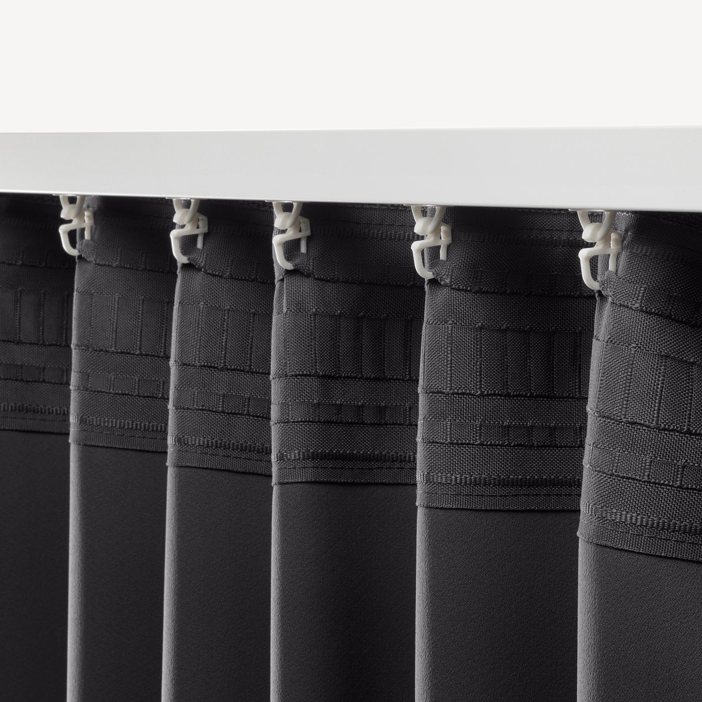 ANNAKAJSA room darkening curtains, 1 pair grey - IKEA