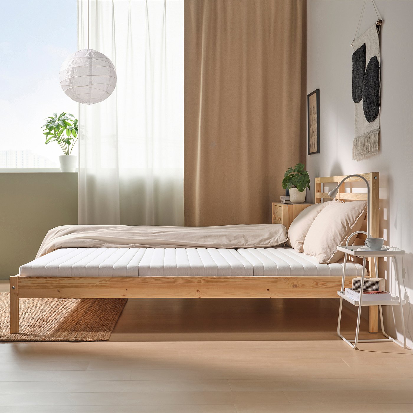 ÅNNFJÄLLET coir mattress super firm/white - IKEA