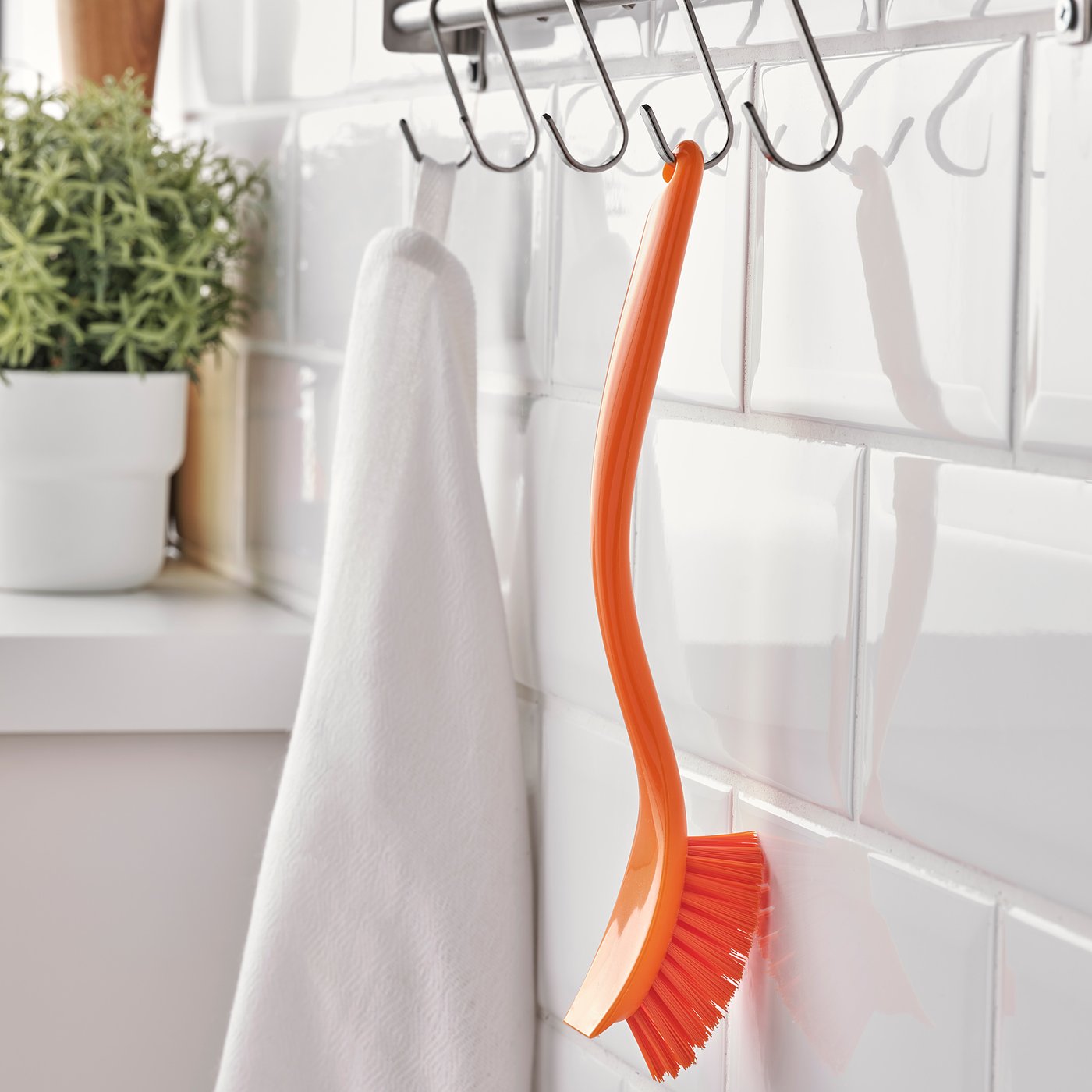 ANTAGEN dish-washing brush bright orange - IKEA