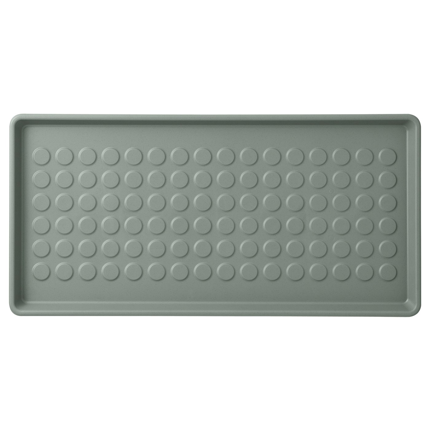 BAGGMUCK shoe mat in/outdoor/grey-green - IKEA