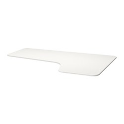 BEKANT right-hand corner table top white - IKEA