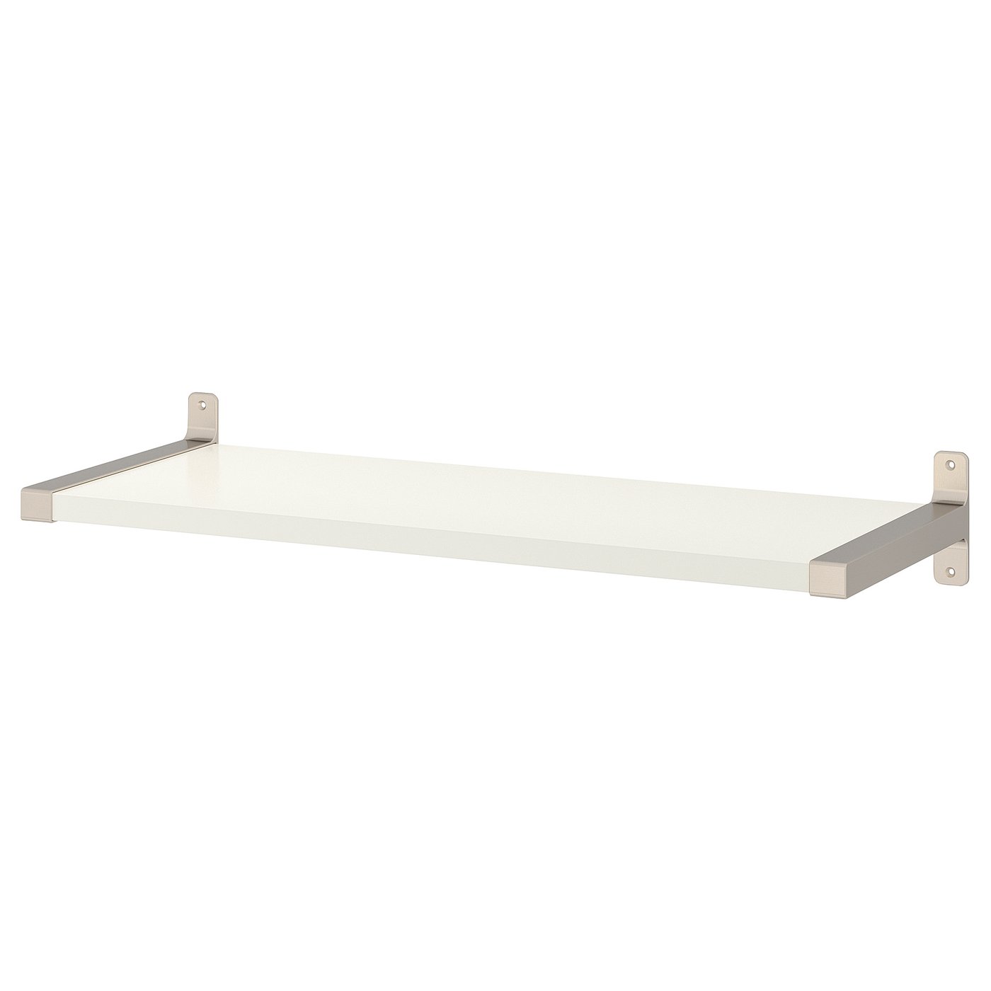 BERGSHULT / GRANHULT wall shelf white/nickel-plated - IKEA