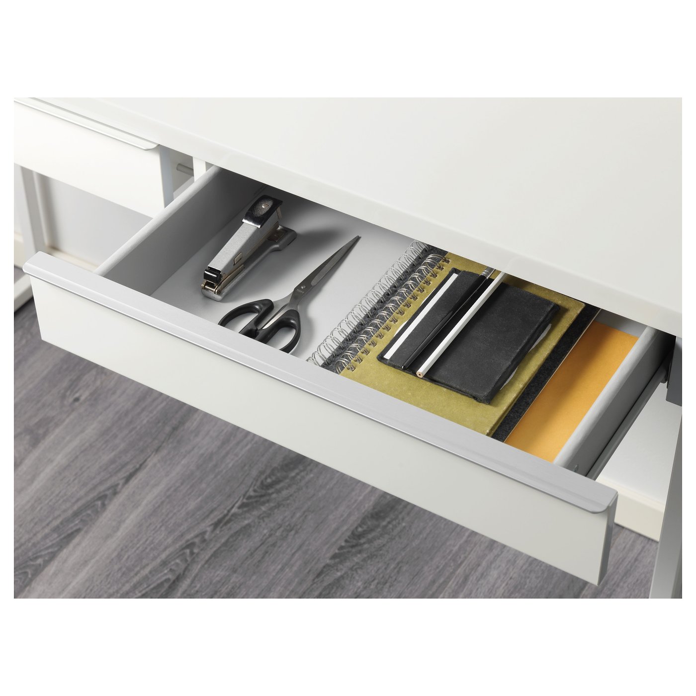 BESTÅ BURS desk high-gloss white - IKEA