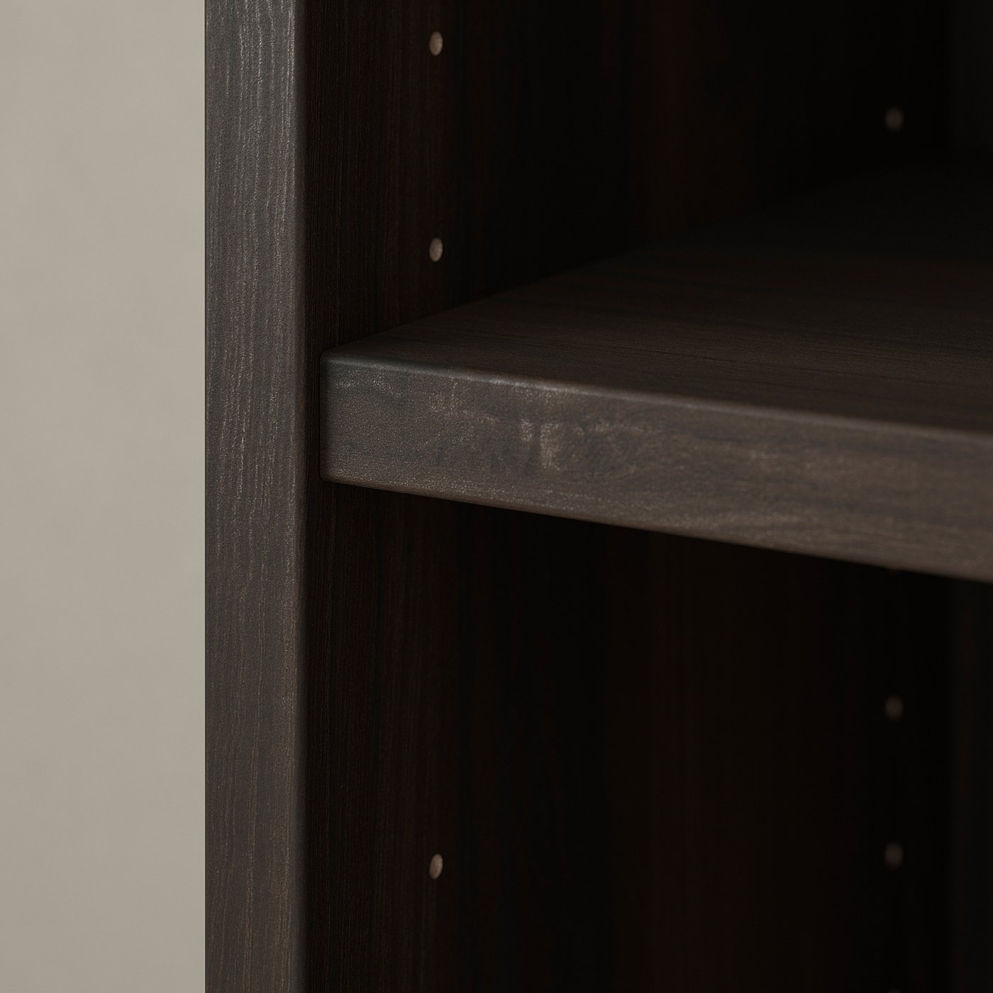 BILLY bookcase corner comb w ext units dark brown oak effect - IKEA