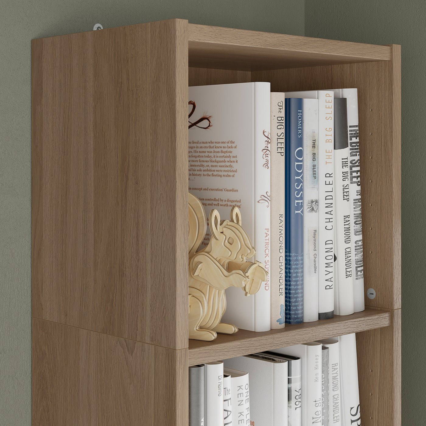 BILLY height extension unit oak effect - IKEA