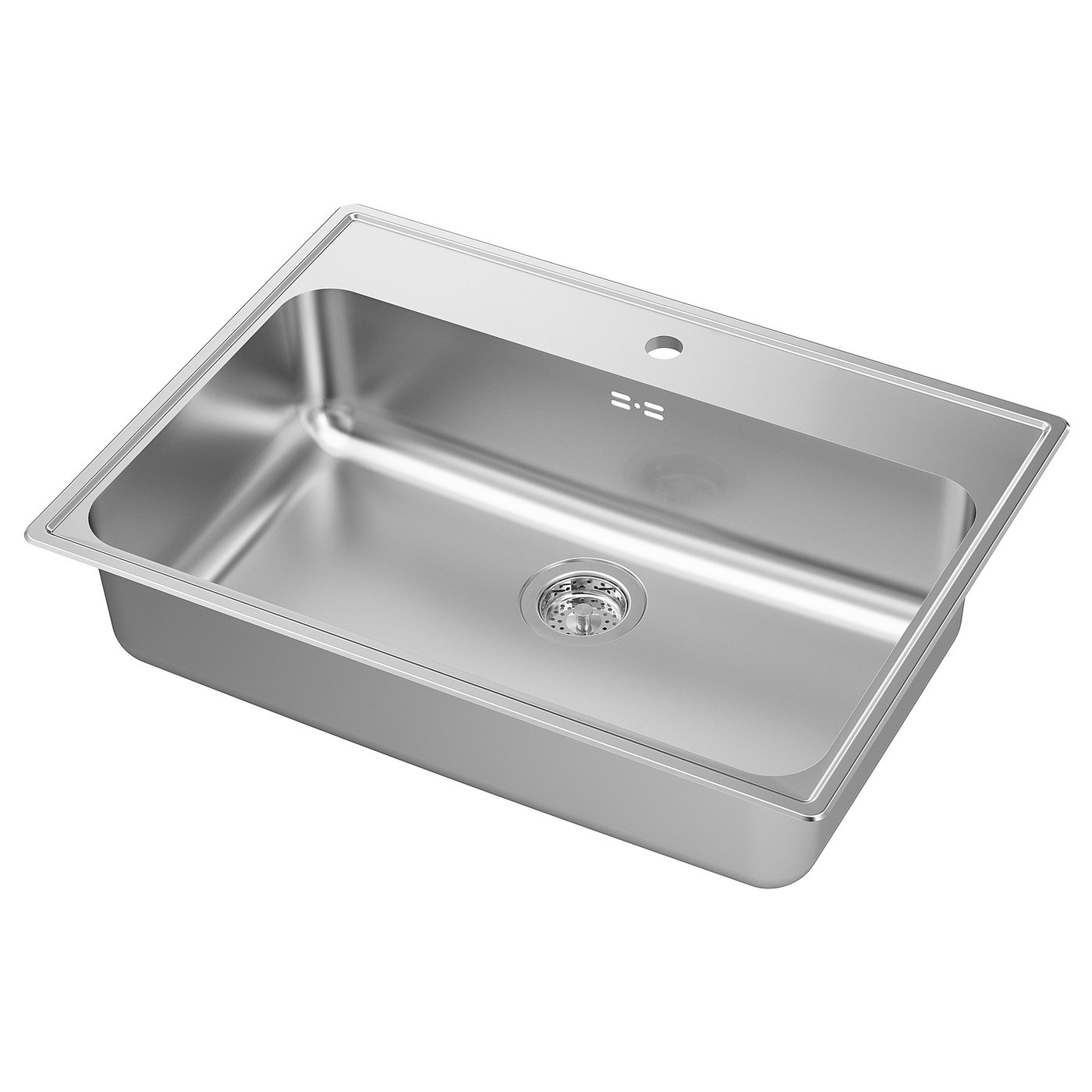 BOHOLMEN inset sink, 1 bowl stainless steel - IKEA