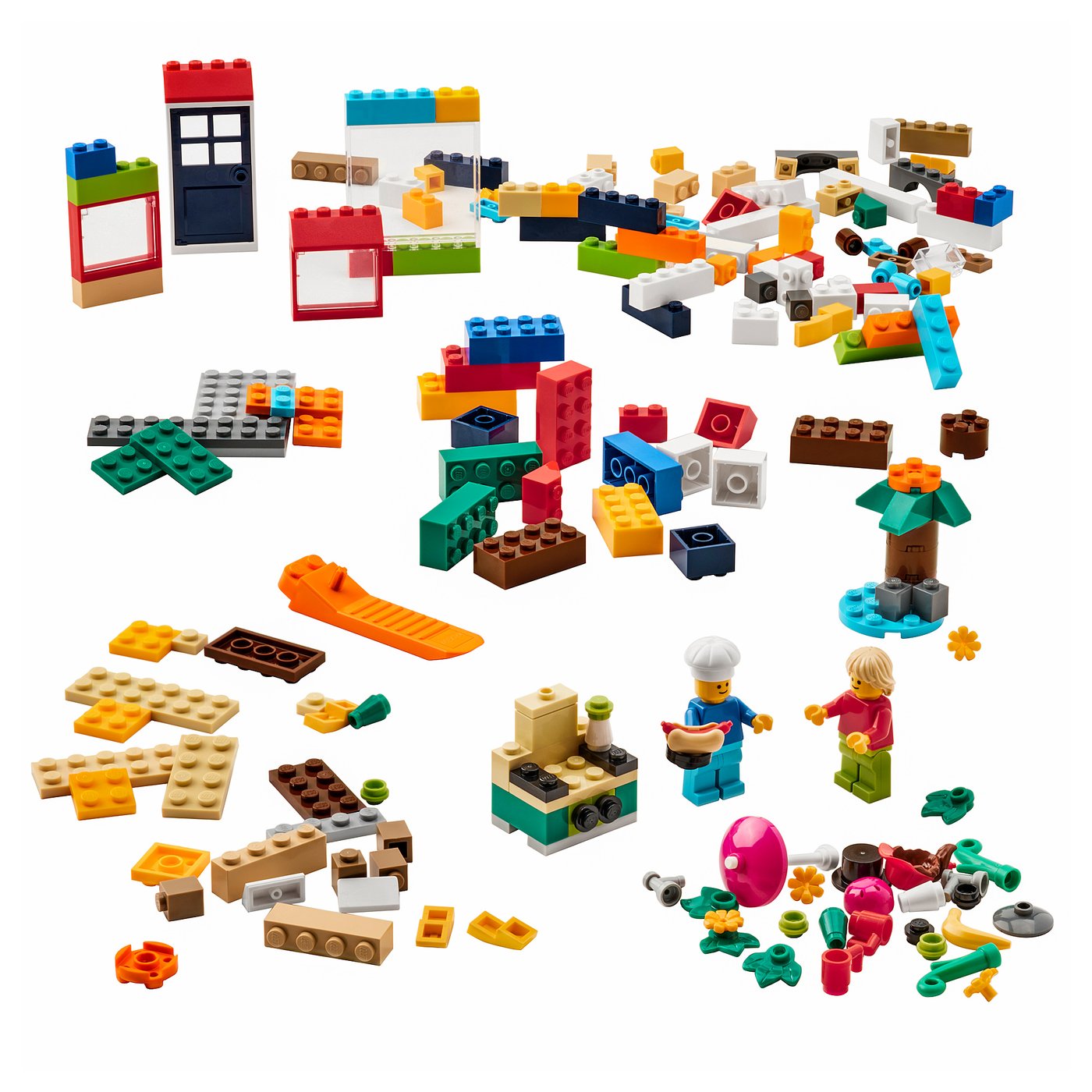 BYGGLEK 201-piece LEGO® brick set mixed colours - IKEA