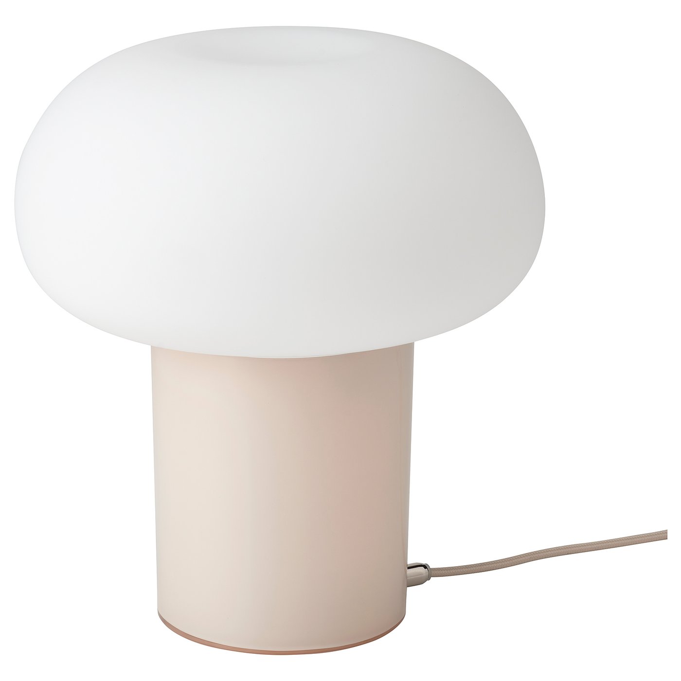 DEJSA table lamp beige/opal white glass - IKEA