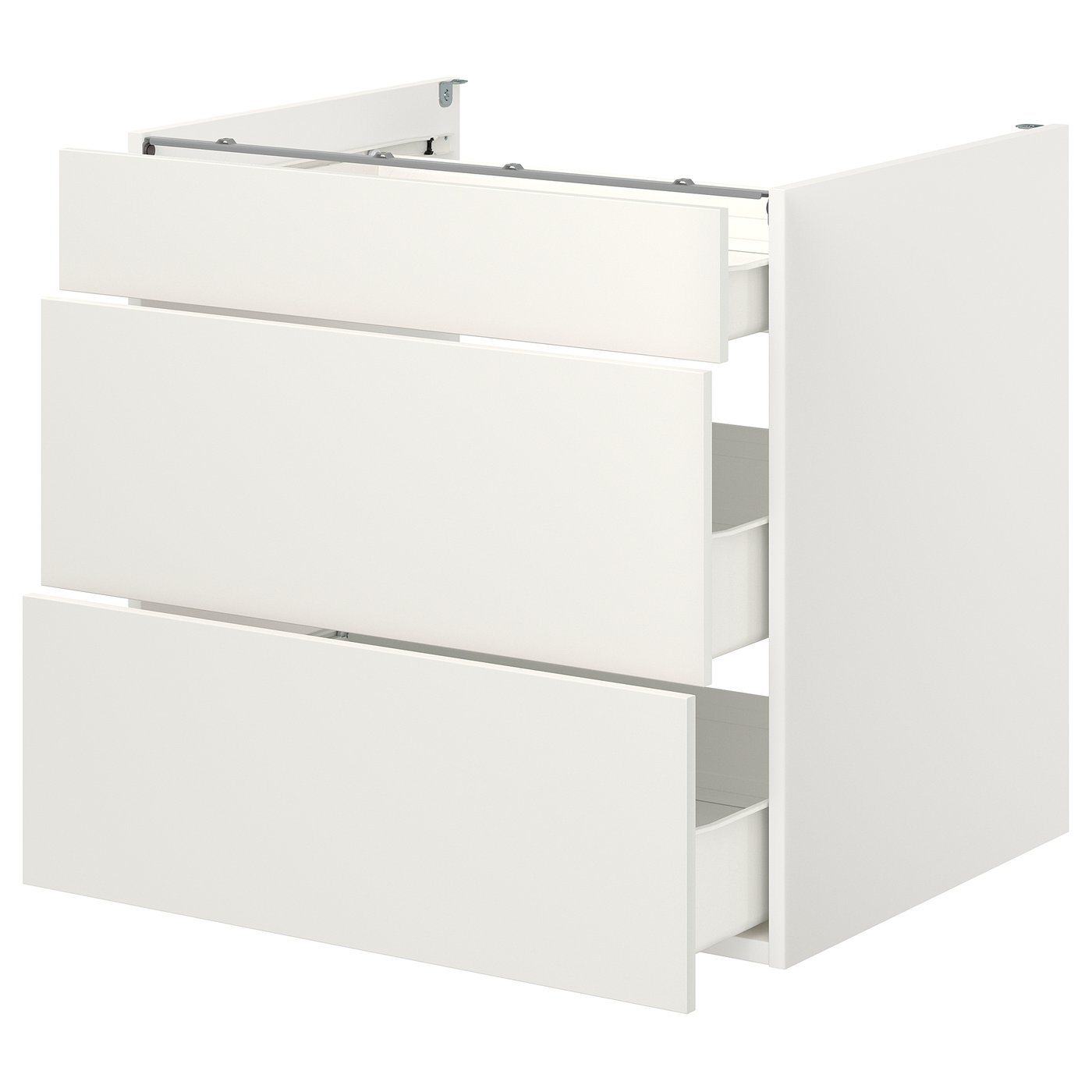 ENHET base cb w 3 drawers white - IKEA
