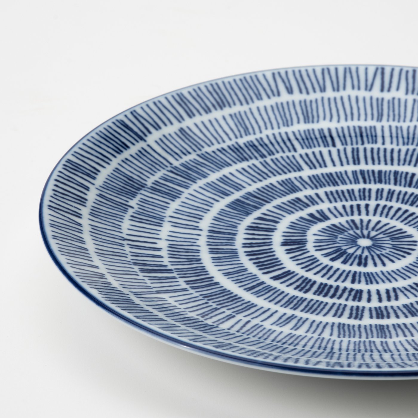 ENTUSIASM side plate patterned/blue - IKEA