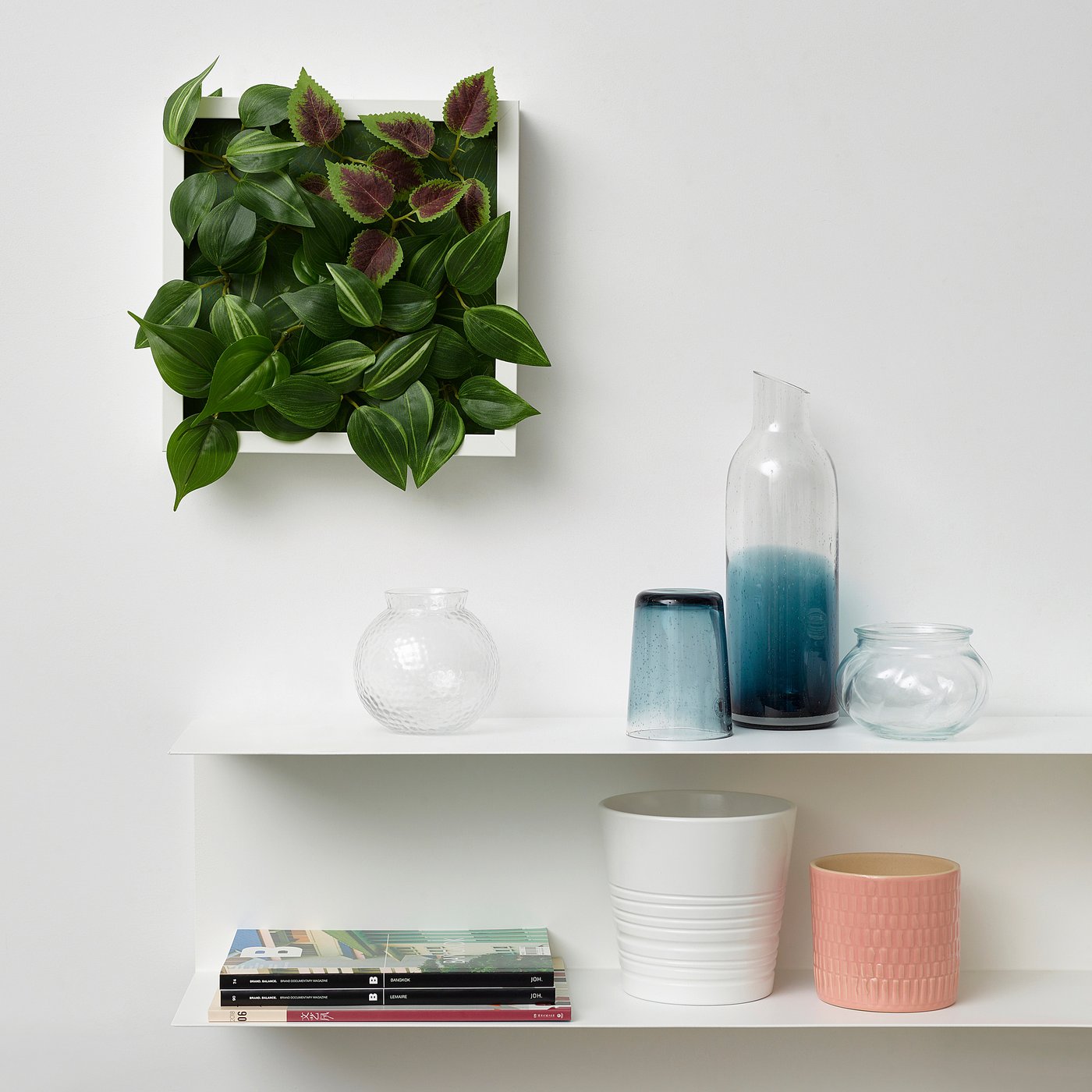 FEJKA artificial plant wall mounted/in/outdoor green/lilac - IKEA