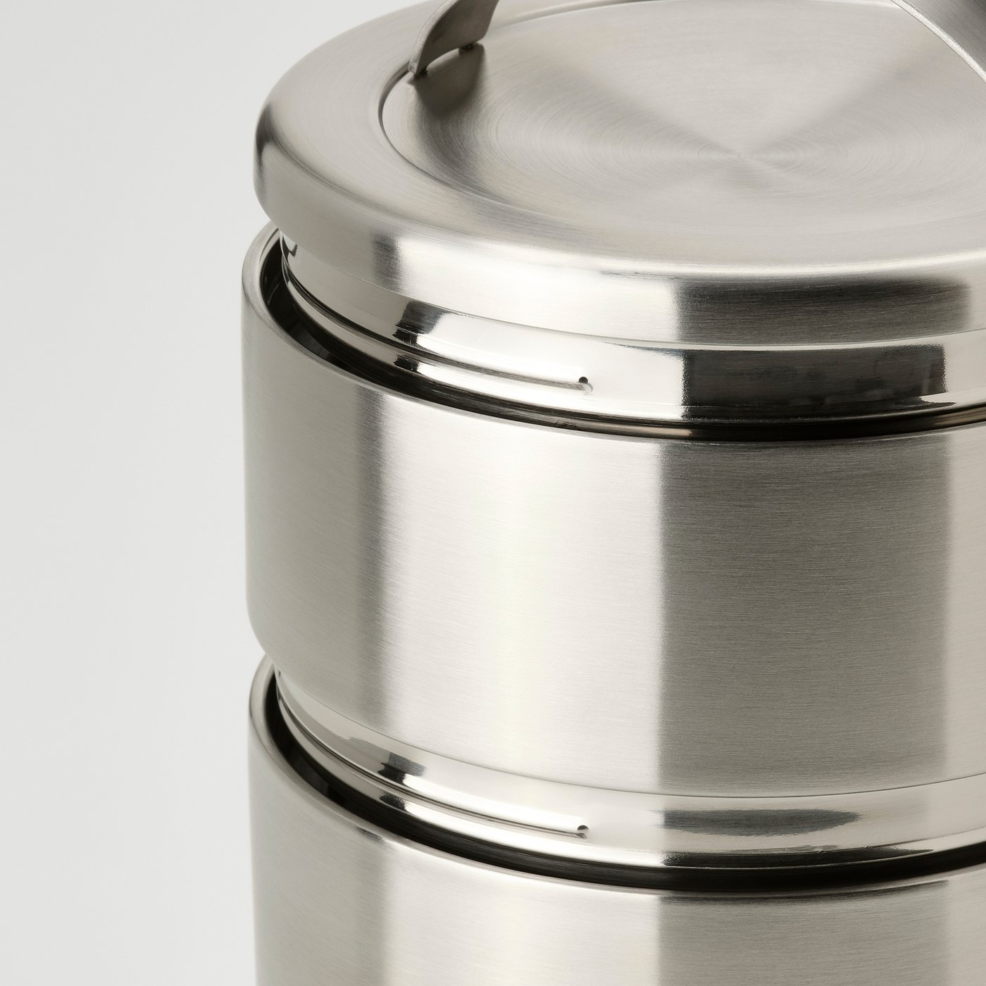 FÖRSKAFFA insulated tiffin box, 2 tiers stainless steel - IKEA