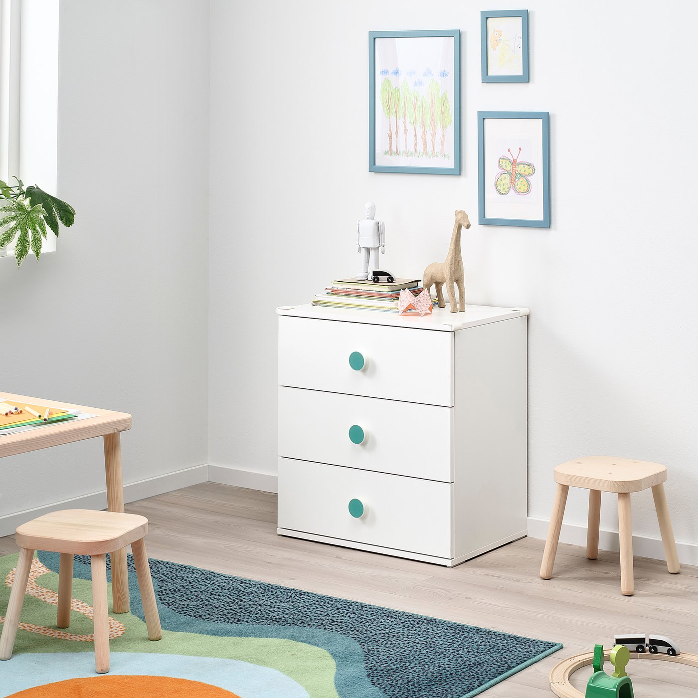 GODISHUS chest of 3 drawers white - IKEA