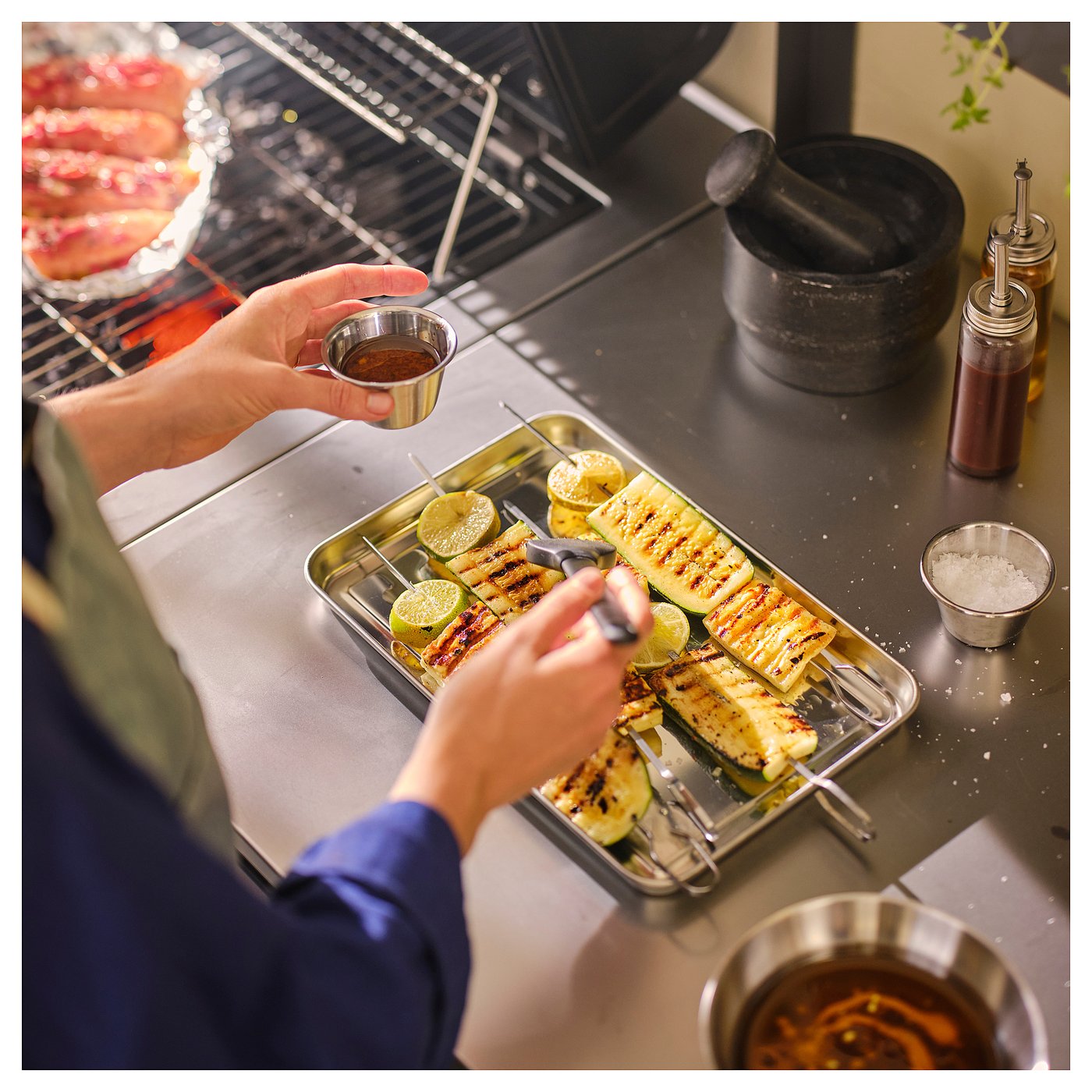 GRILLTIDER skewer stainless steel - IKEA
