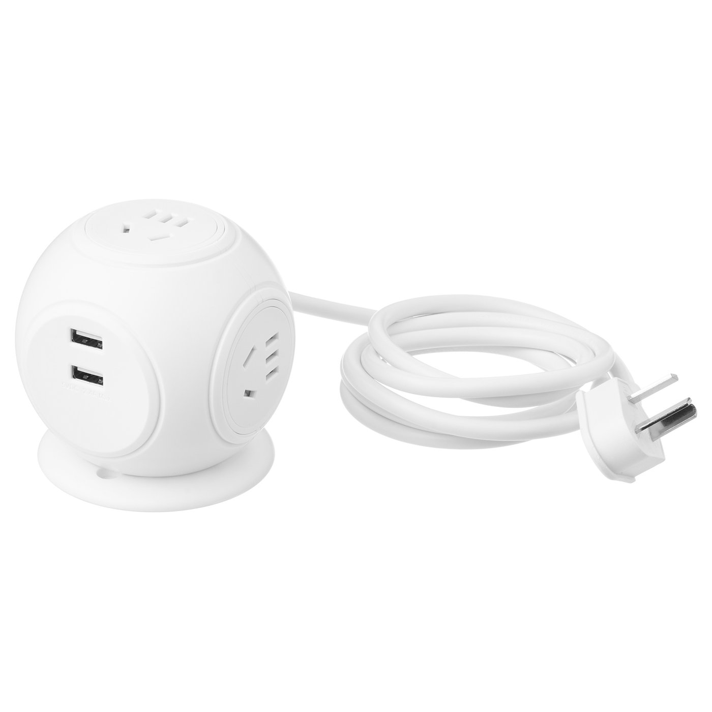 HAGSTA 3-way socket with 2 USB ports - IKEA