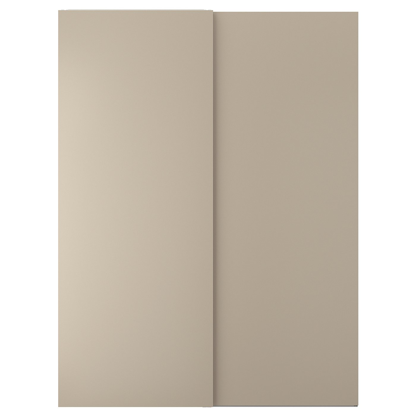 HASVIK pair of sliding doors grey-beige - IKEA