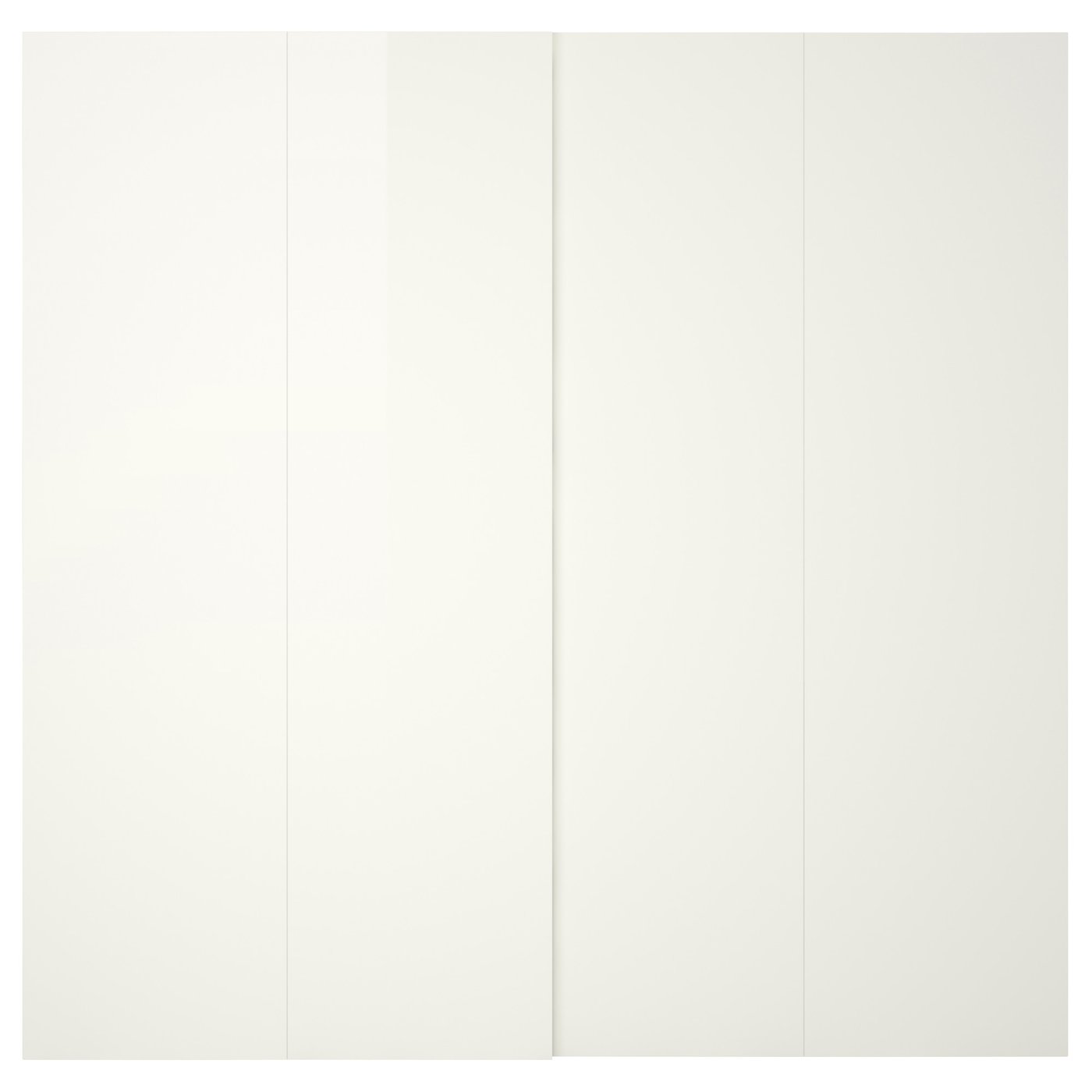 HASVIK pair of sliding doors high-gloss white - IKEA