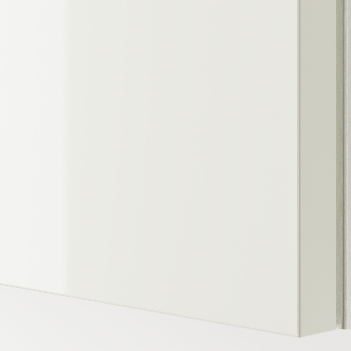 HASVIK pair of sliding doors high-gloss white - IKEA
