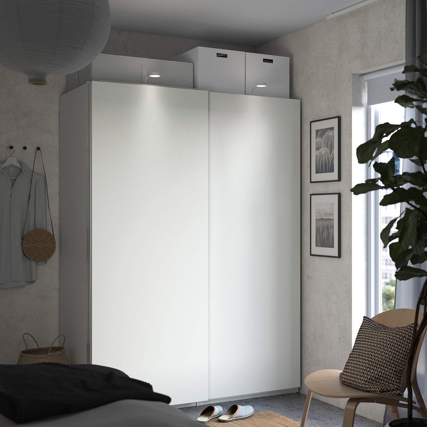 HASVIK pair of sliding doors white - IKEA