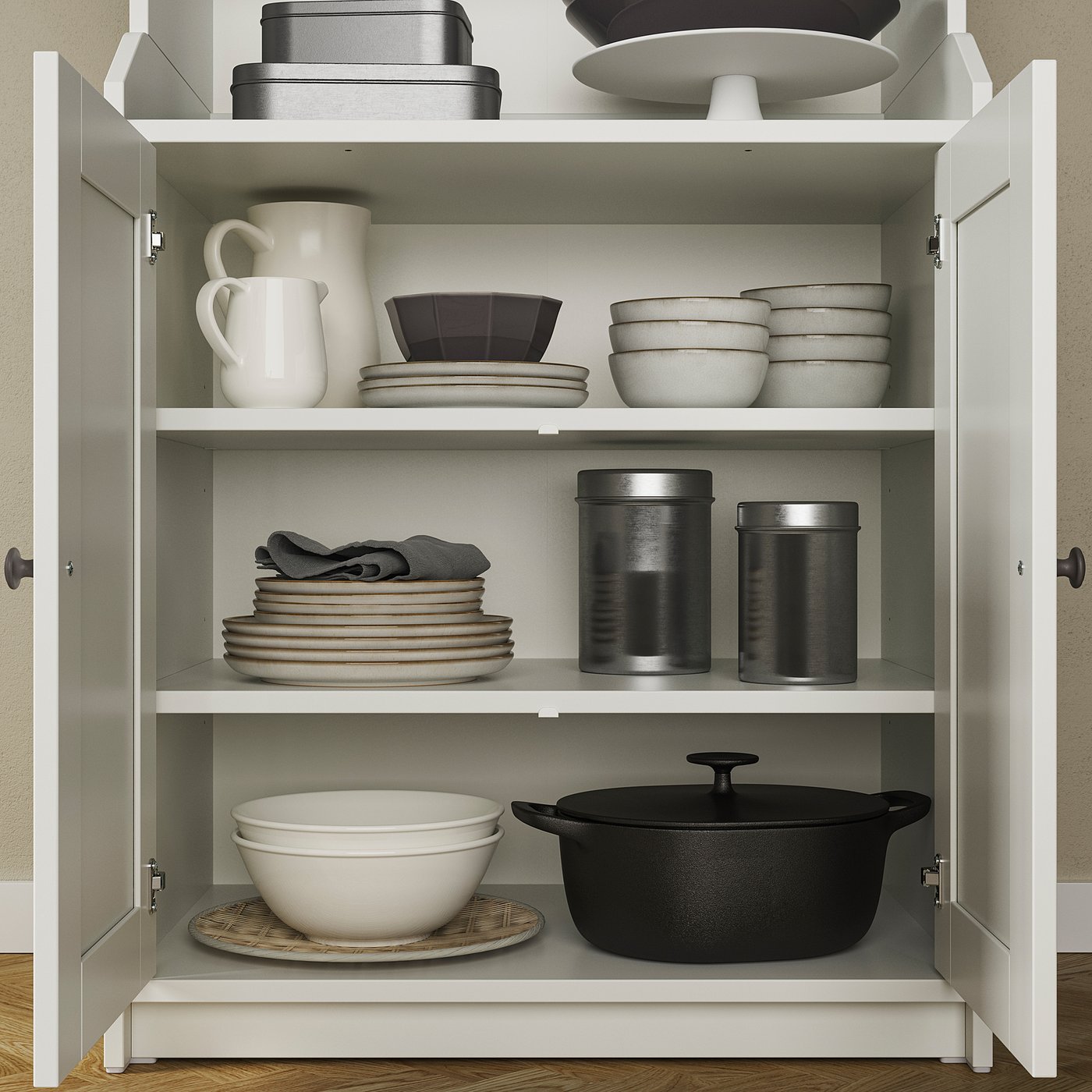 HAUGA storage combination white - IKEA