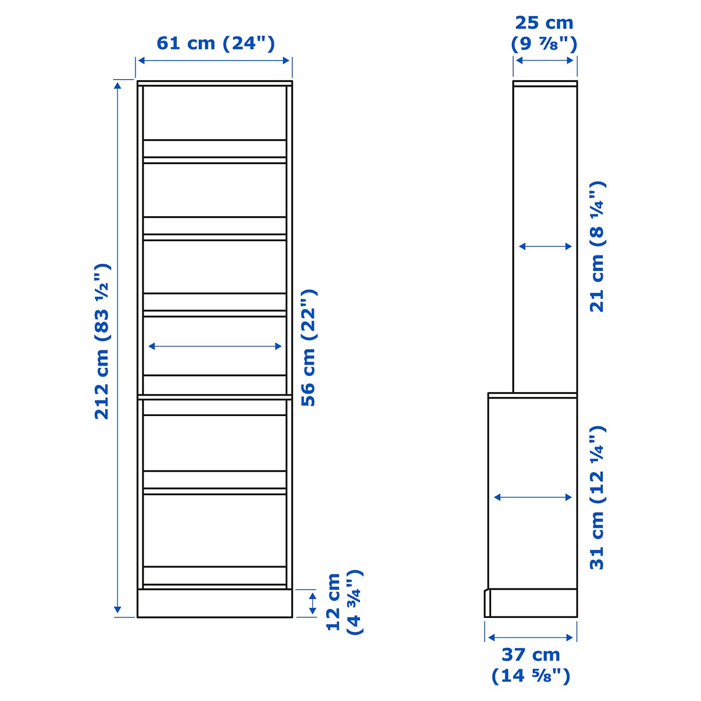 HAVSTA shelving unit with plinth white - IKEA