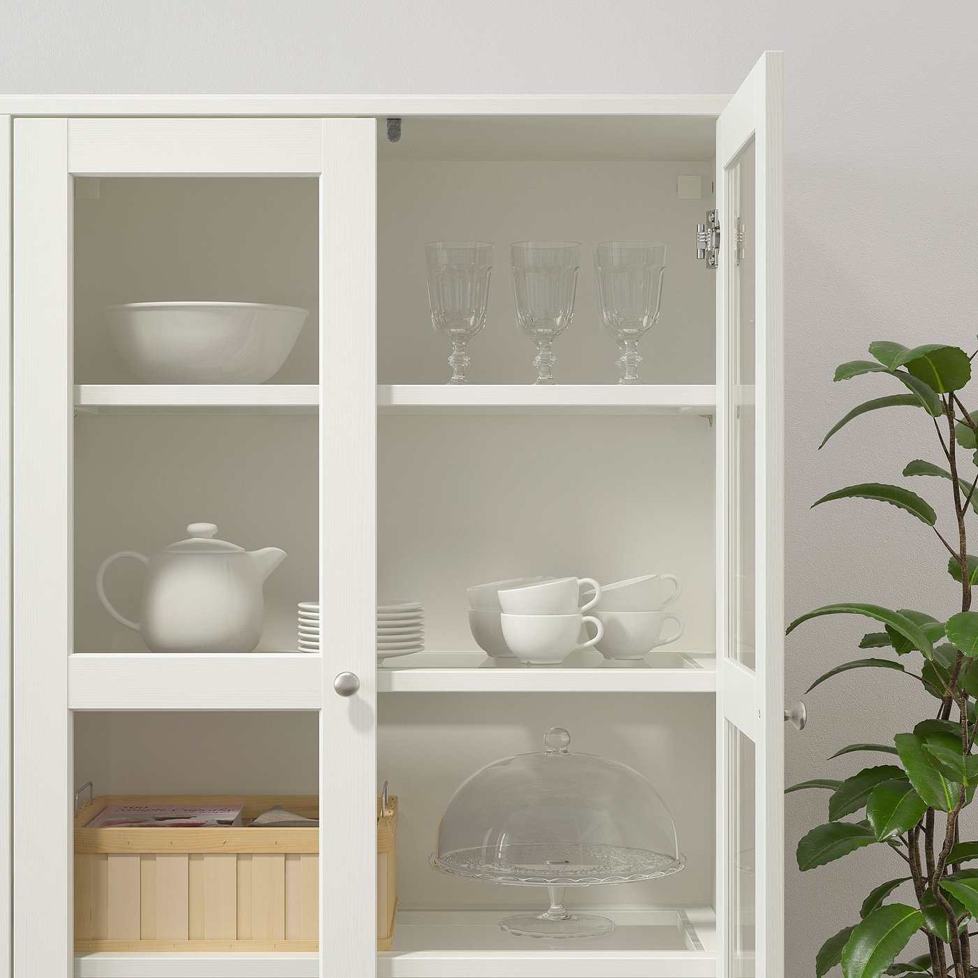 HAVSTA storage combination w glass-doors white - IKEA