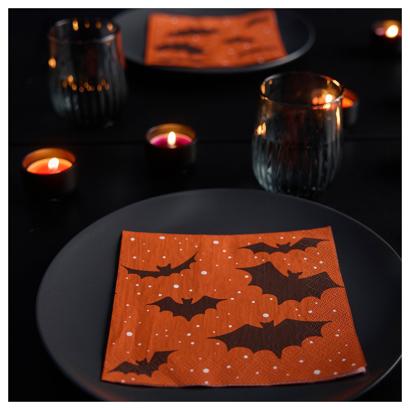 HÖSTAGILLE paper napkin bat orange - IKEA