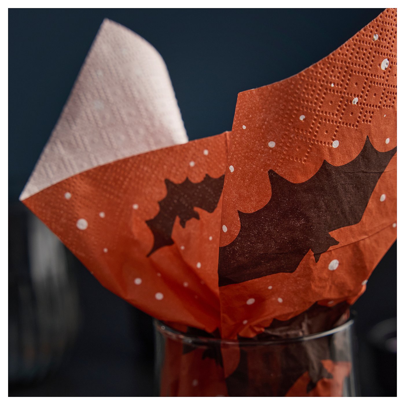 HÖSTAGILLE paper napkin bat orange - IKEA