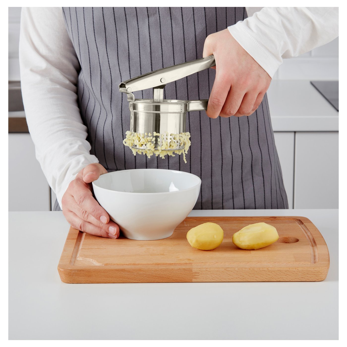 IDEALISK potato press stainless steel - IKEA