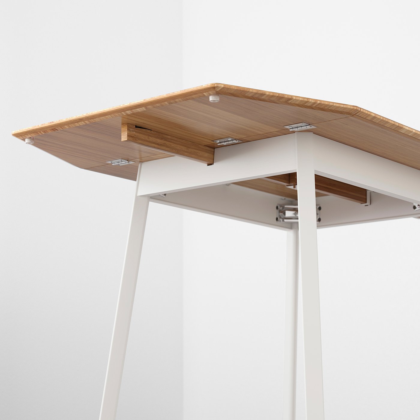 IKEA PS 2012 drop-leaf table bamboo/white - IKEA