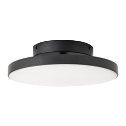 KABOMBA LED ceiling lamp matt/black - IKEA