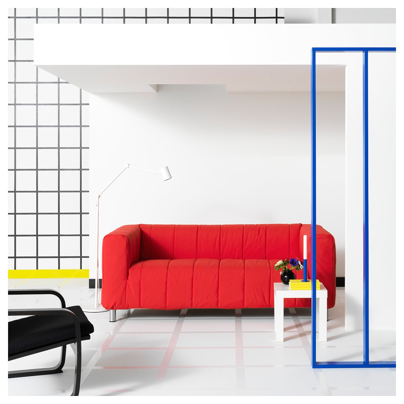 KLIPPAN 2-seat sofa Långban bright red - IKEA