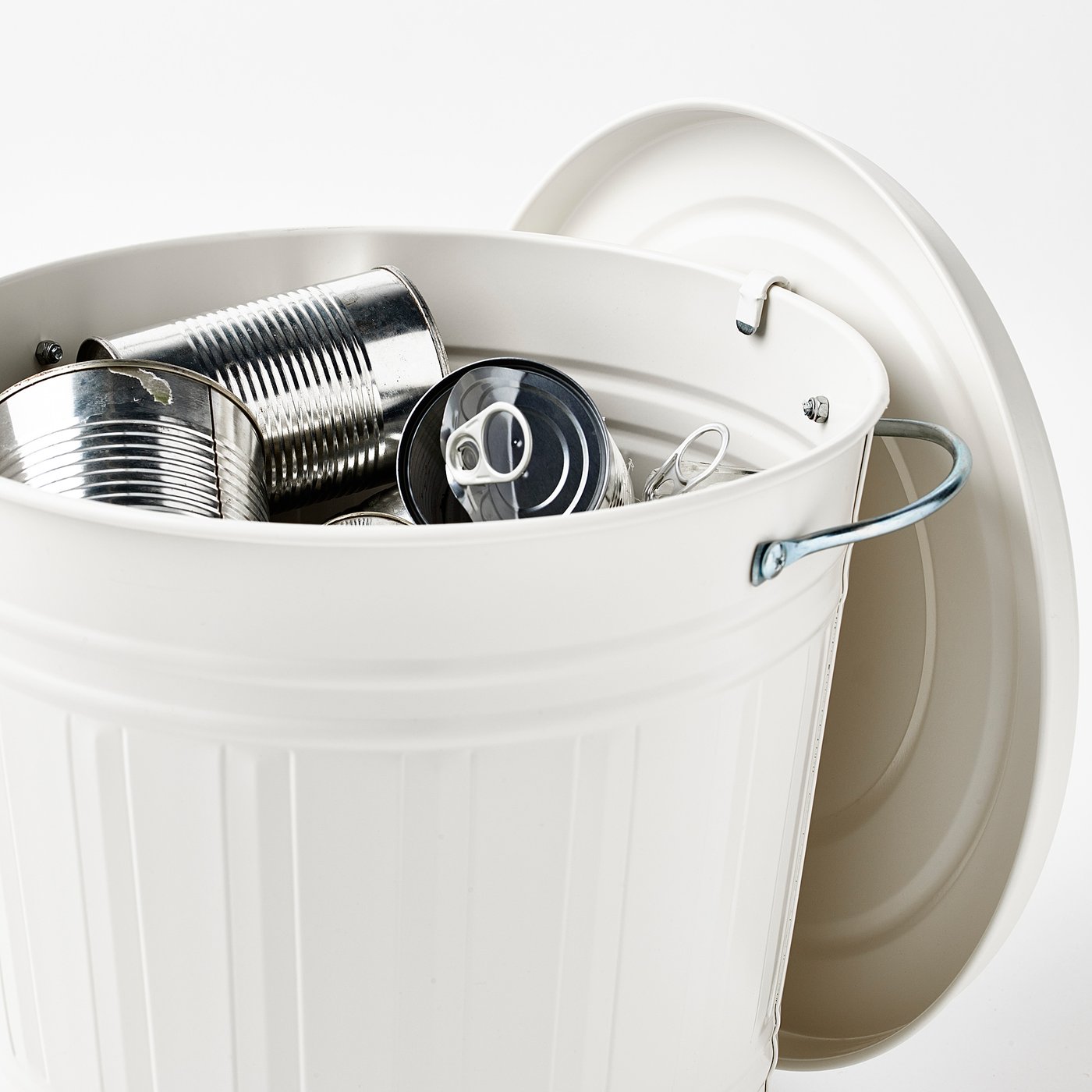 KNODD bin with lid white - IKEA