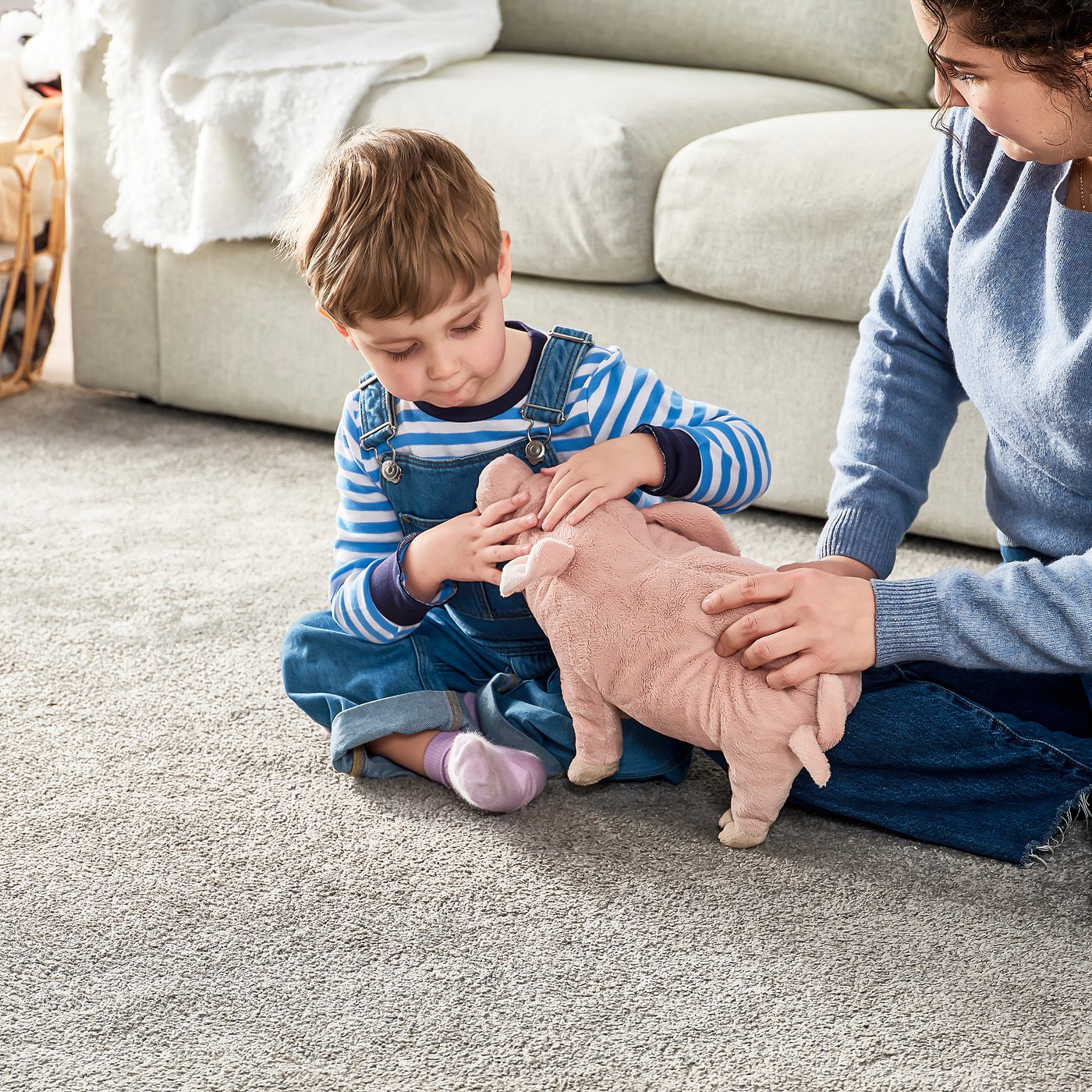 KNORRIG soft toy pig/pink - IKEA