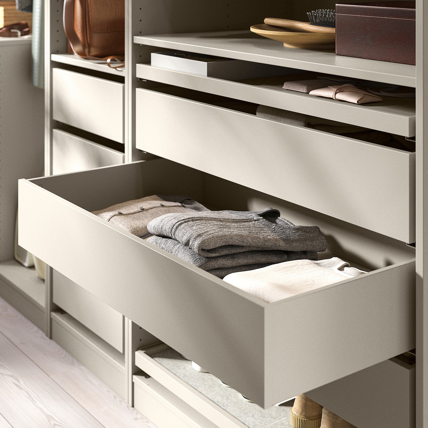 KOMPLEMENT drawer grey-beige - IKEA