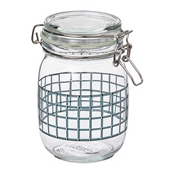 KORKEN jar with lid clear glass - IKEA
