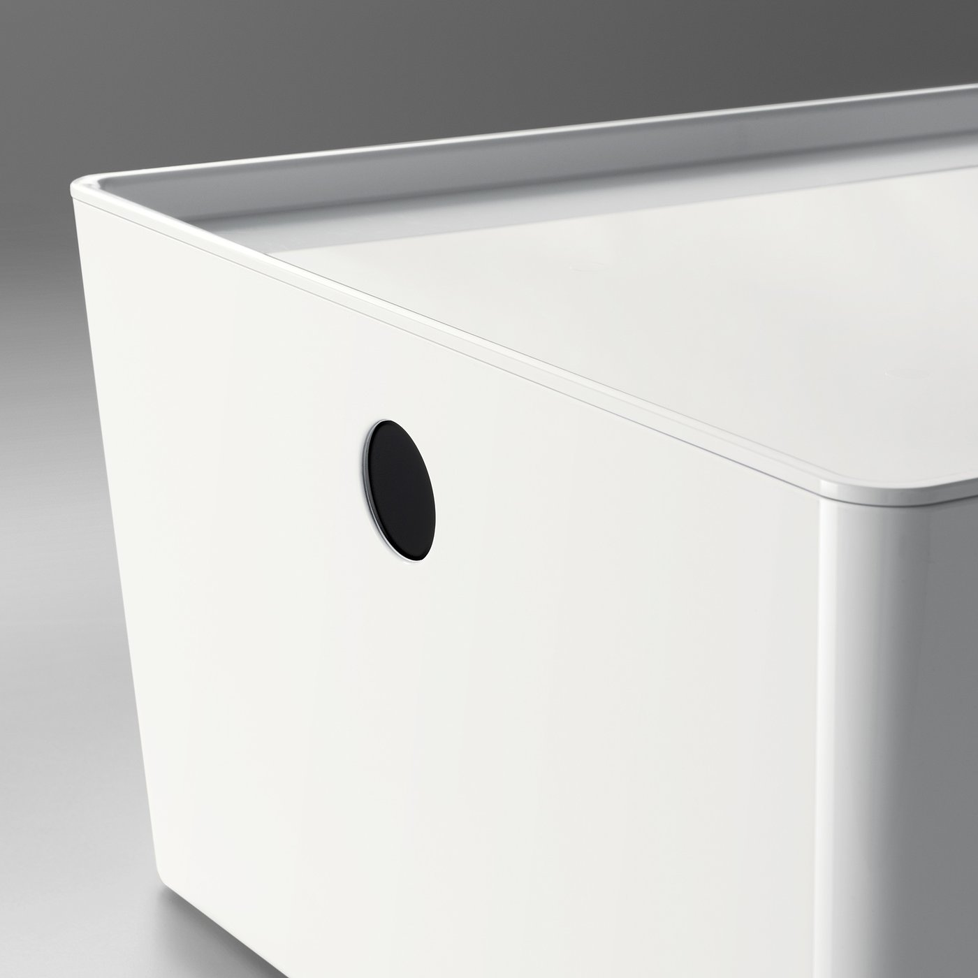 KUGGIS box with lid white - IKEA