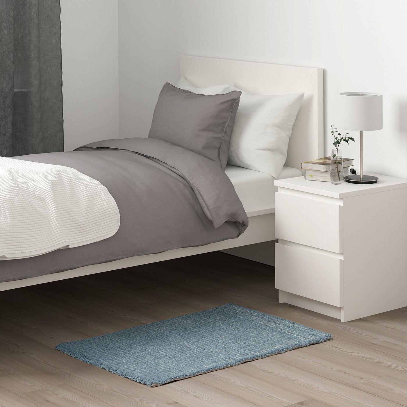 LANGSTED rug, low pile light blue - IKEA