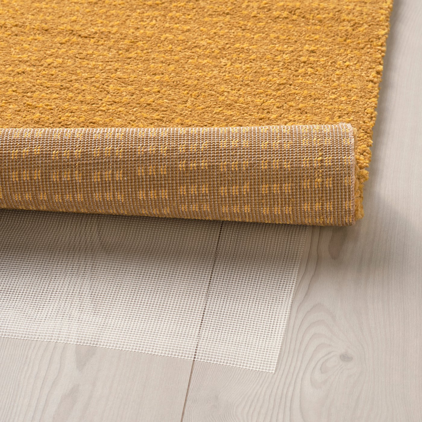 LANGSTED rug, low pile yellow - IKEA