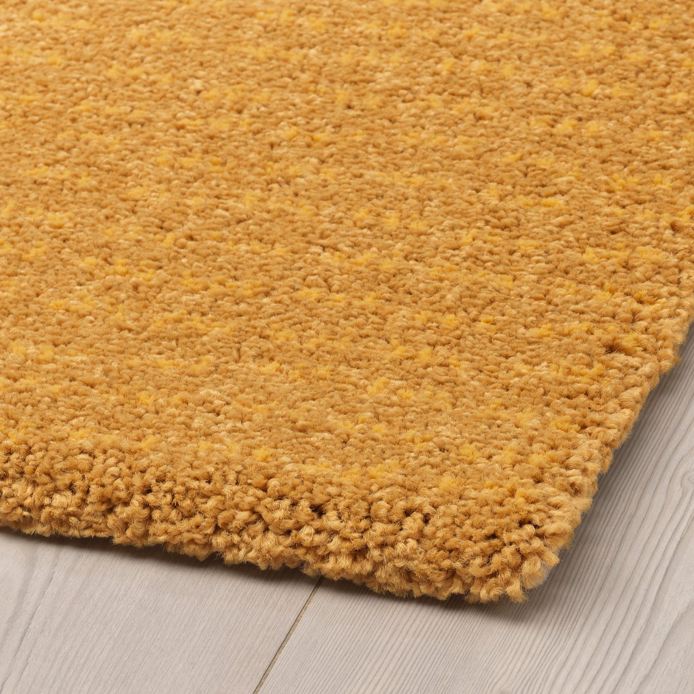 LANGSTED rug, low pile yellow - IKEA