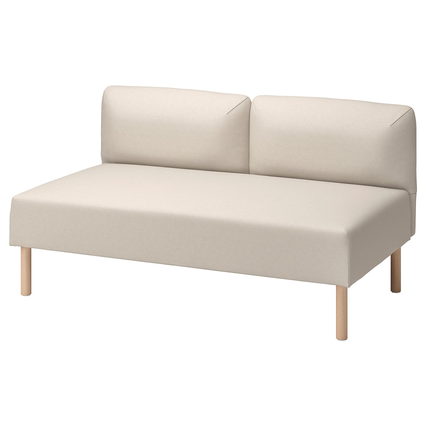 LILLEHEM 2-seat module Vissle/beige wood - IKEA