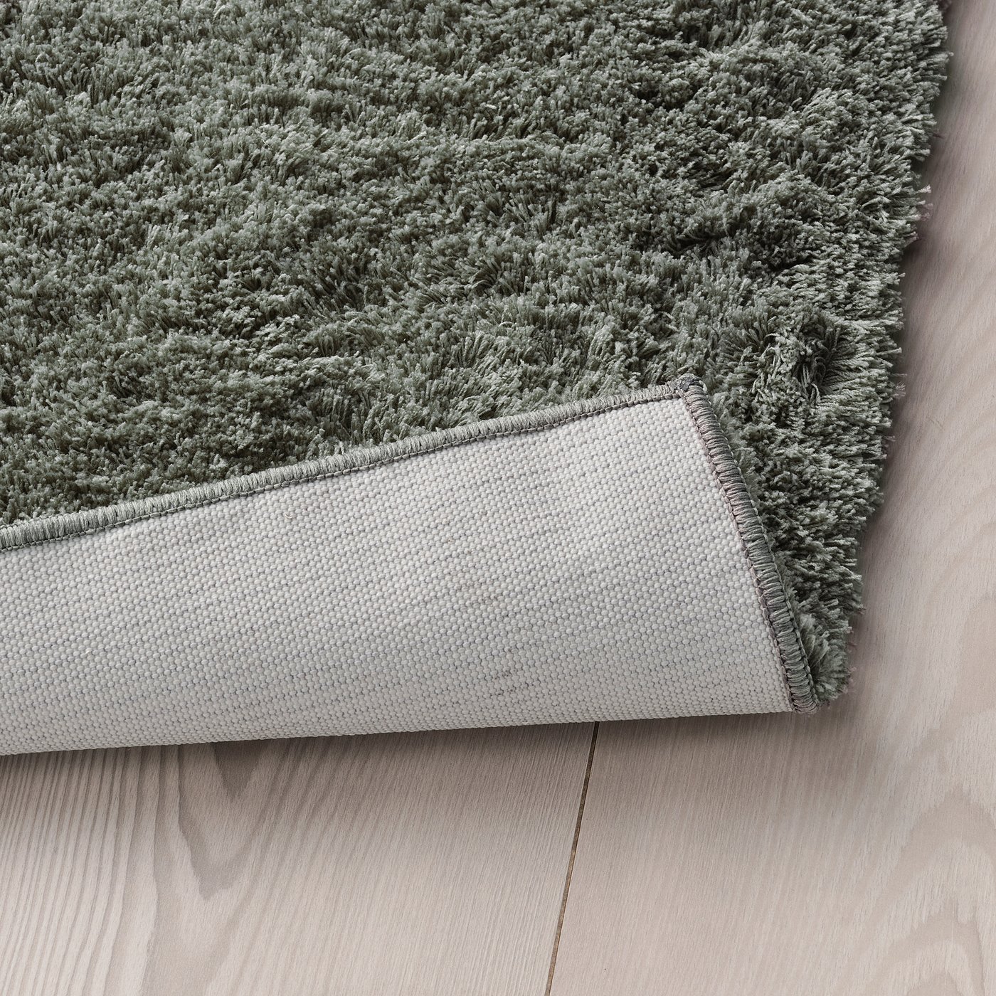 LINDKNUD rug, high pile dark grey - IKEA