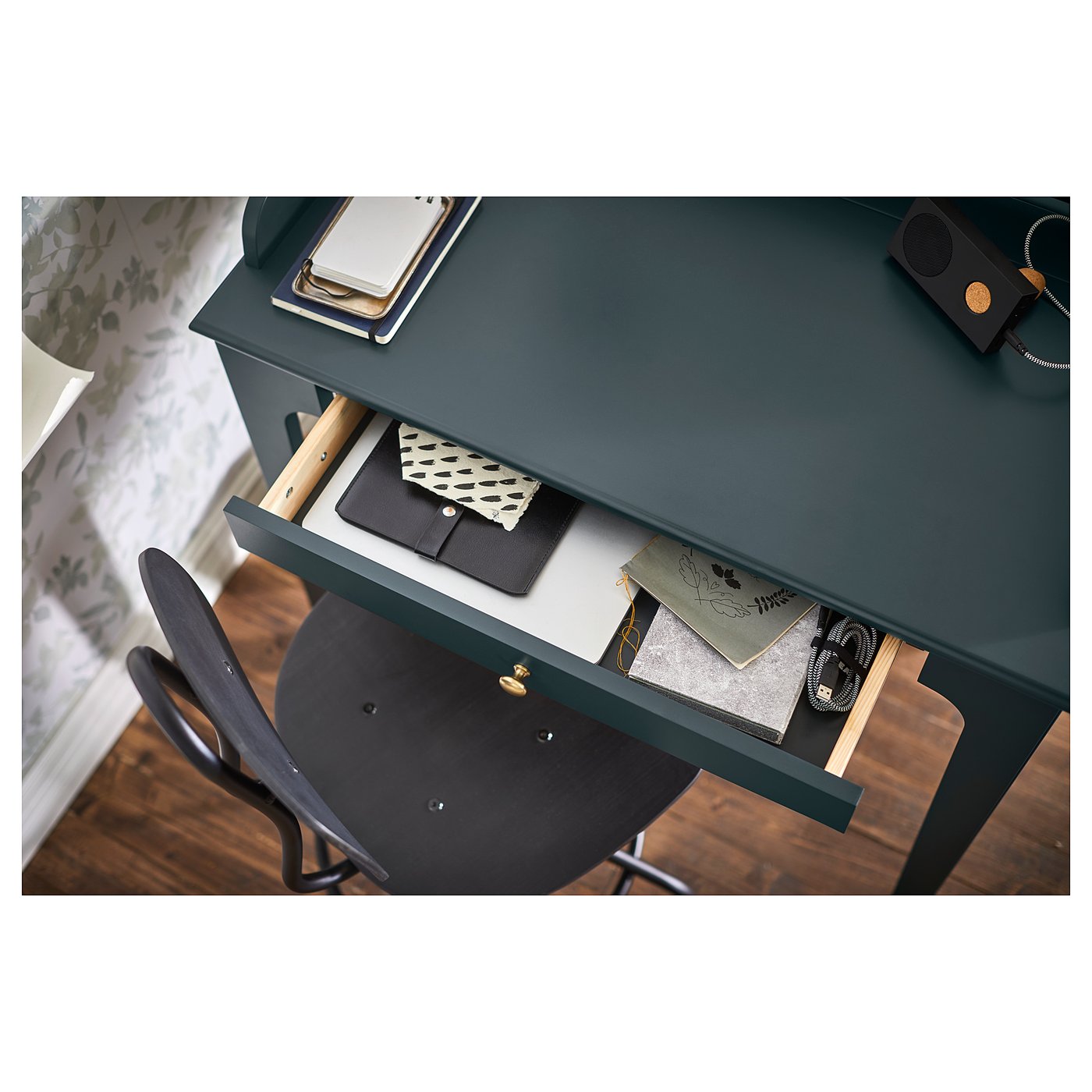 LOMMARP desk dark blue-green - IKEA