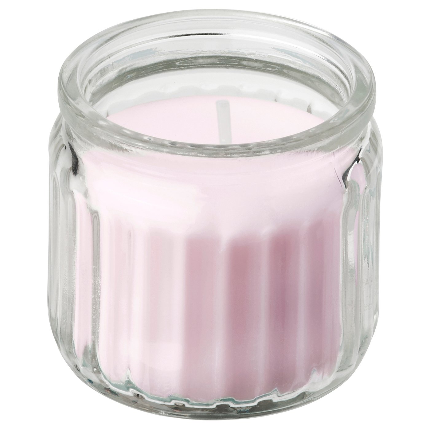 LUGNARE scented candle in glass Jasmine/pink - IKEA