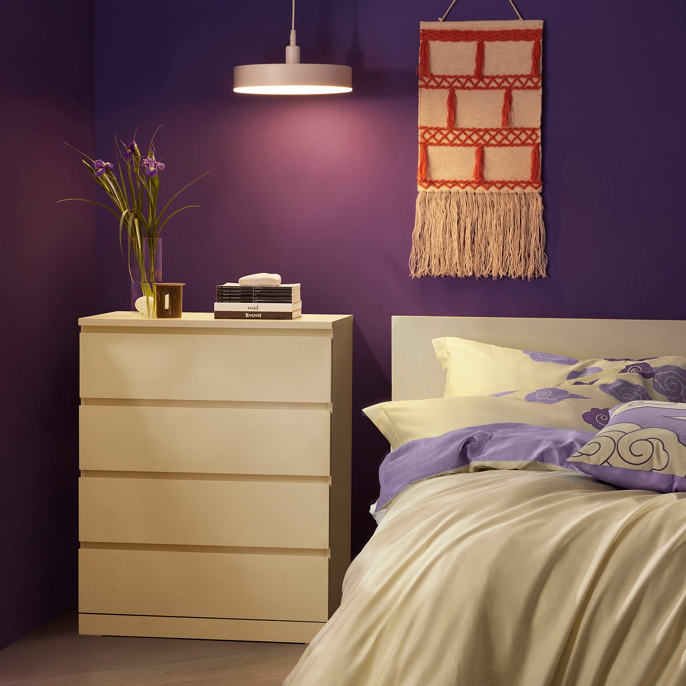 MALM chest of 4 drawers yellow - IKEA