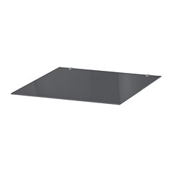 MALM glass top transparent grey - IKEA